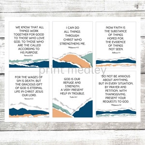 Printable Bible Verse Cards: Scripture Memory (PDF Download) - Etsy