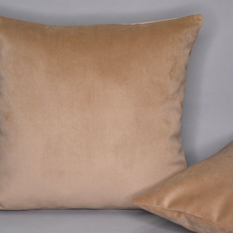 Camel Velvet Pillow - Etsy