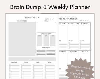 Adhd Thought Journal - Etsy