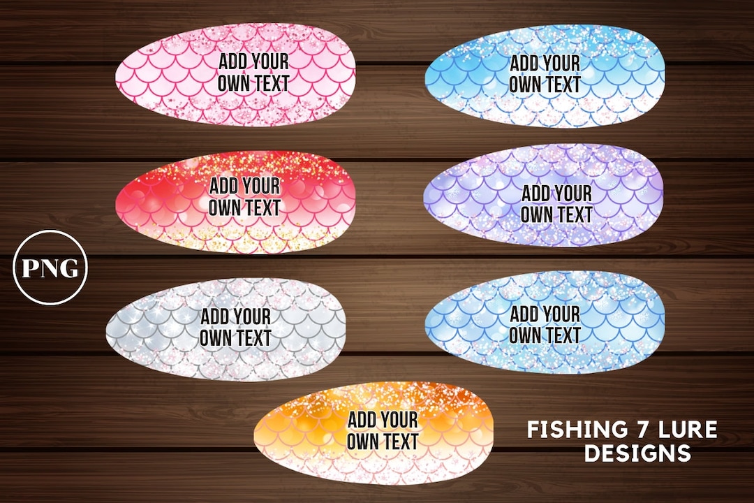 Fishing Lure Designs for Women/add Your Own Text/fathers Day Lure Gift ...