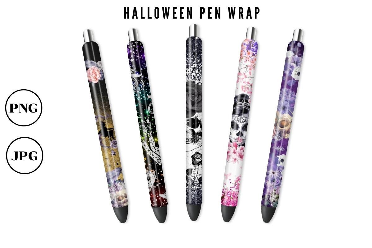 Horror Halloween Pen Wraps Waterslide, Epoxy Pen Wraps,ink Joy Wraps ...