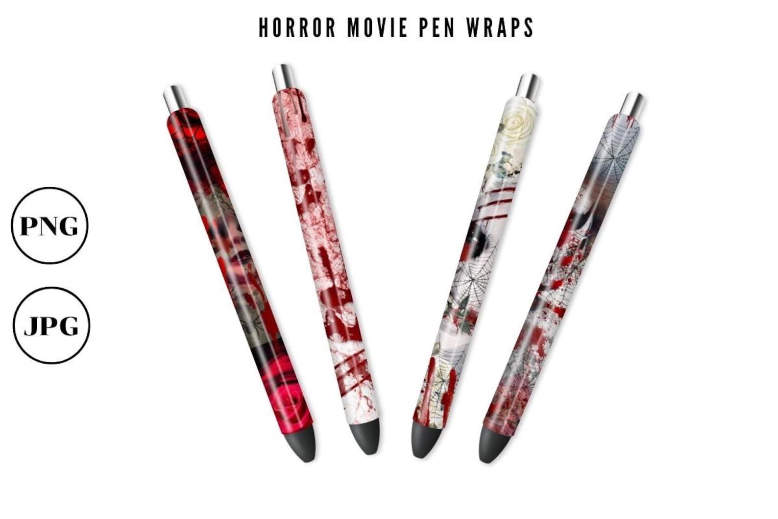 Pen Wrap Horror Movie ,pen Wraps Waterslides,digital Download PNG File ...