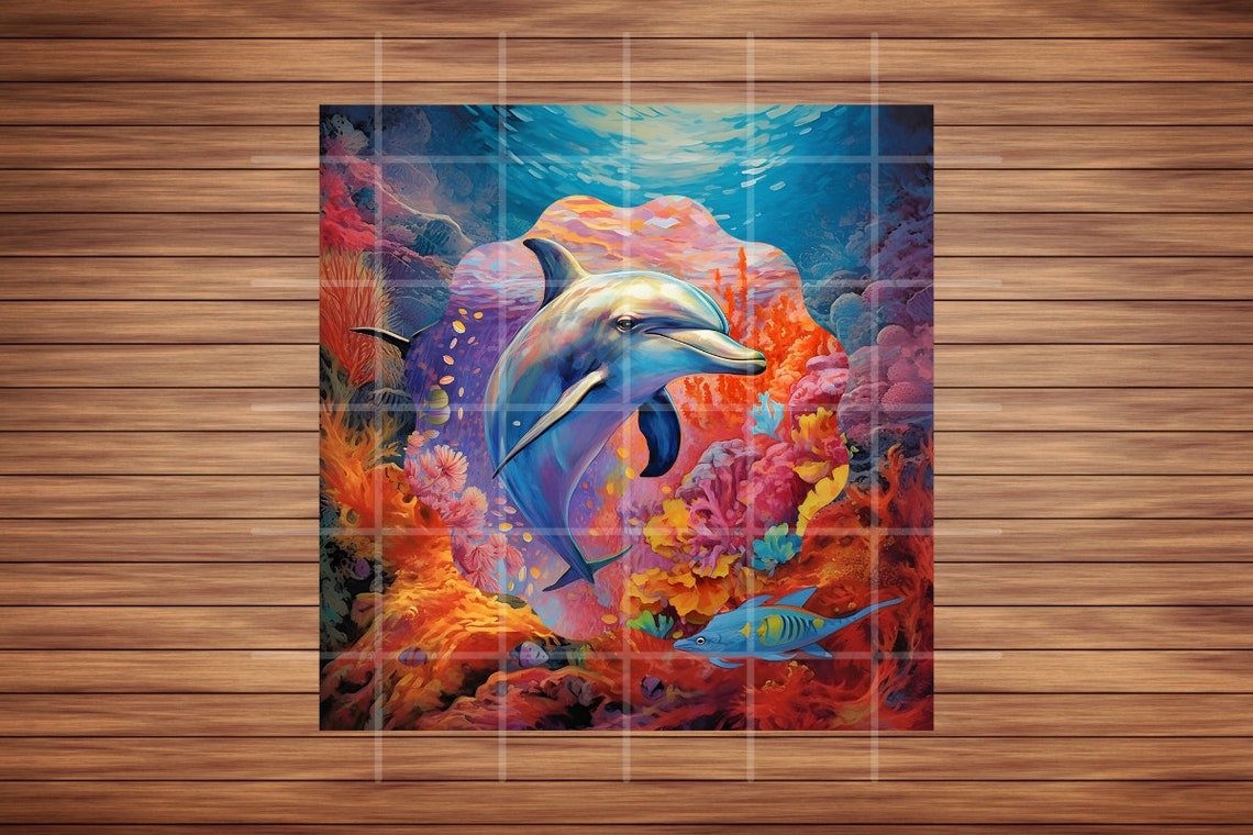 Dolphin Under the Seawind Spinner Door Hanger - Etsy