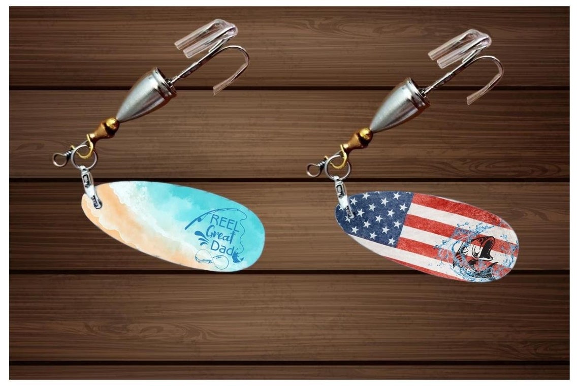 Fishing Lure Designs/add Your Own Text/fathers Day Lure Gift - Etsy