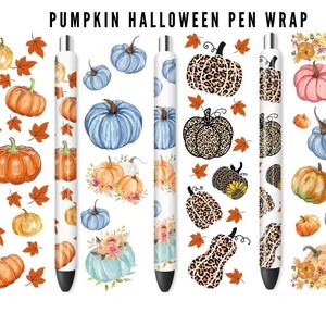 Pumpkin Halloween Pen Wraps,epoxy Pen Wraps,ink Joy Wraps PNG File ...