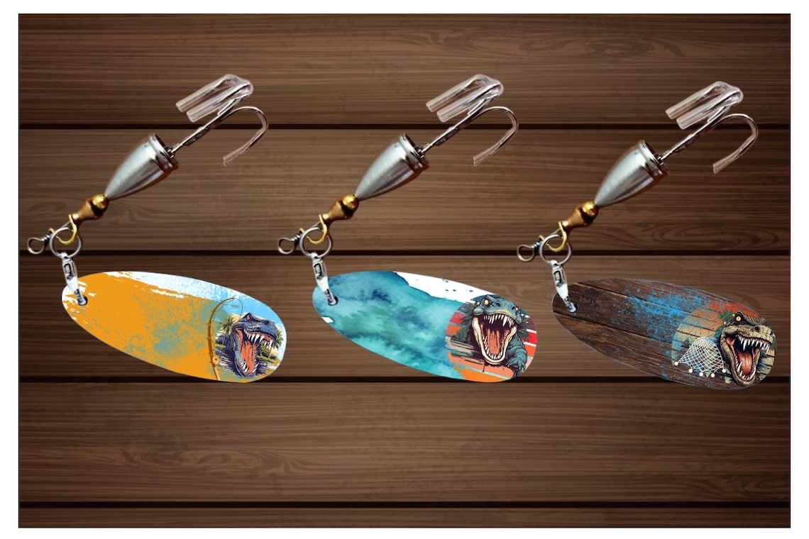 Fishing Lure Designs/add Your Own Text/fathers Day Lure Gift - Etsy