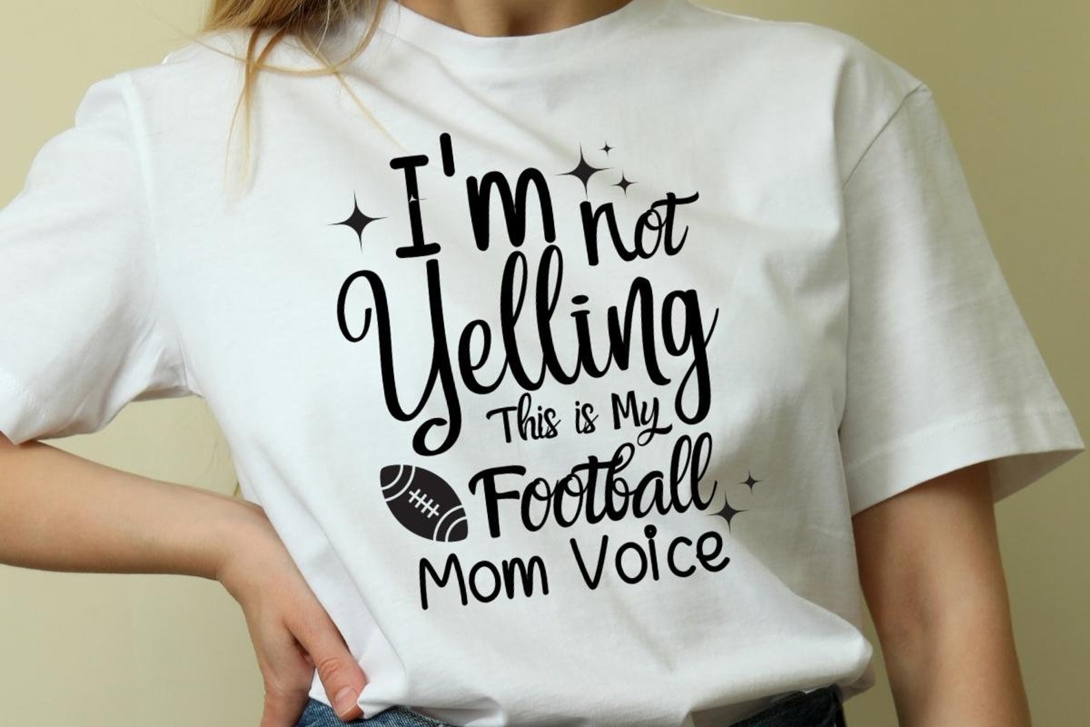 I'm Not Yelling,this is My Football Mom Voice,football Mom Png Design ...