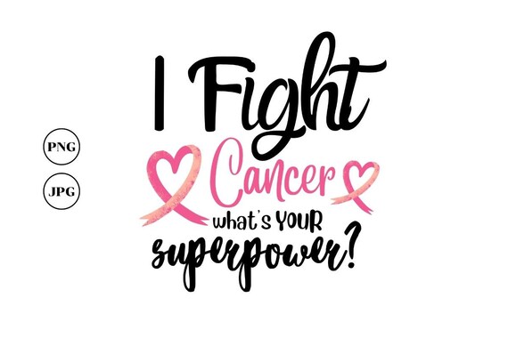 Breast Cancer Awarenessi Fight Cancerdigital Download PNG - Etsy