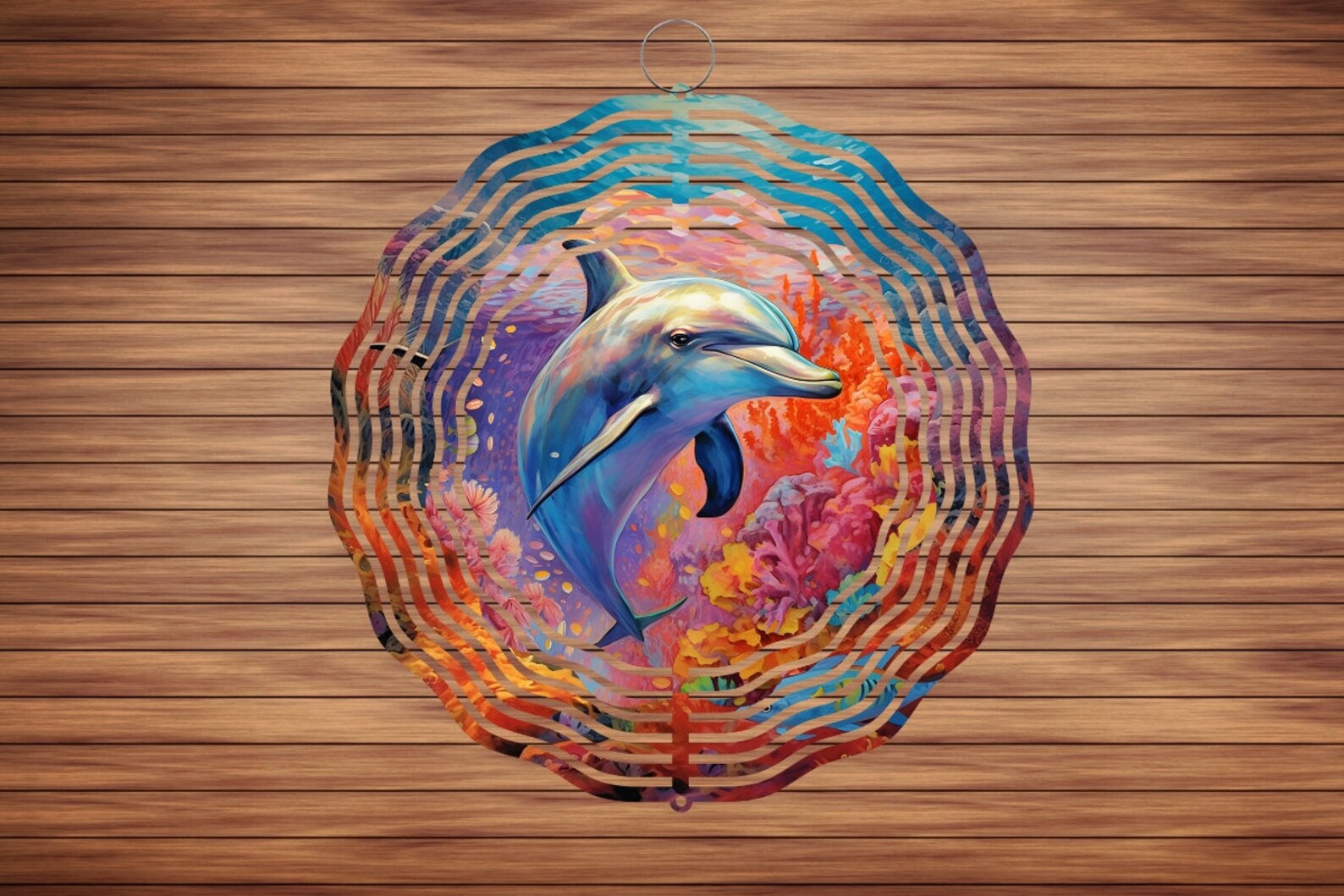 Dolphin Under the Seawind Spinner Door Hanger - Etsy