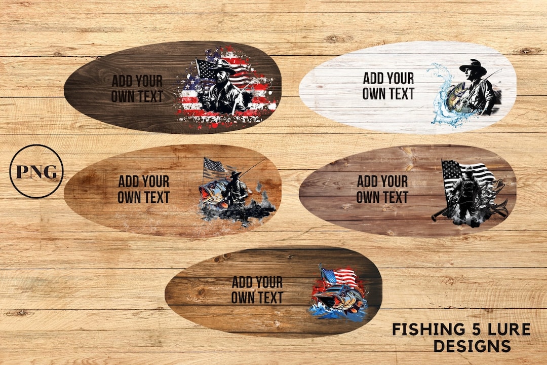 Fishing Lure Designs/add Your Own Text/fathers Day Lure Gift ...
