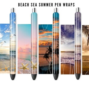 Pen Wraps Beach Sea Summer ,pen Wraps Waterslides,digital Download PNG ...