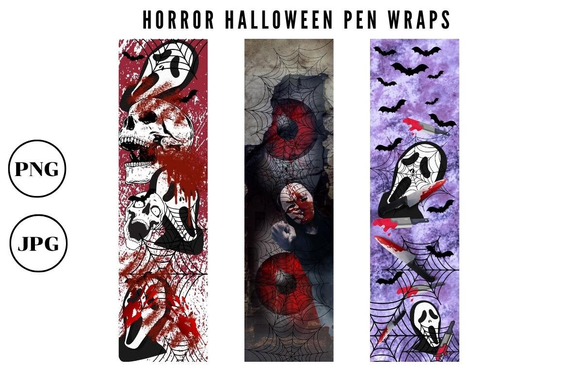 Horror Halloween Pen Wraps,true Crime Movies,halloween Pen Wrap ...