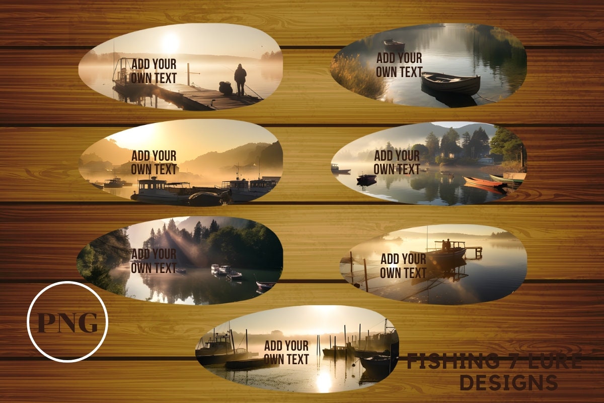 Fishing Lure Designs/add Your Own Text/fathers Day Lure Gift ...