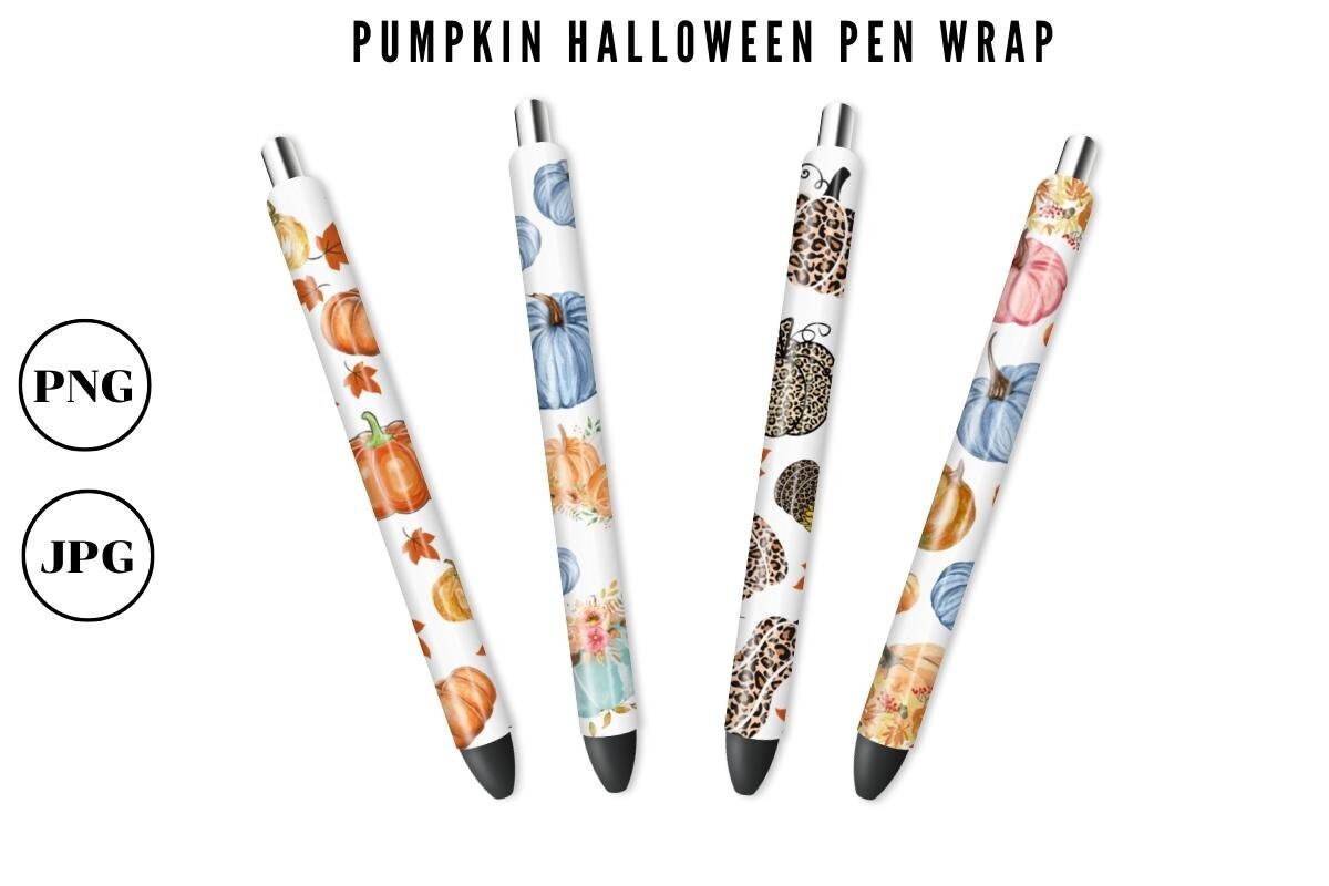 Pumpkin Halloween Pen Wraps,epoxy Pen Wraps,ink Joy Wraps PNG File ...