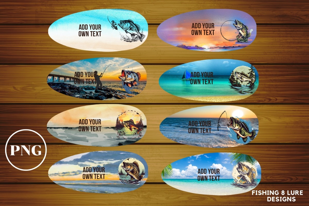 Fathers Day Fishing Lure Sublimation Template/fishing Lure Designs/add ...