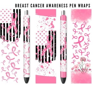 Breast Cancer Awareness Pen Wrap,pen Wraps Waterslides,digital Download ...