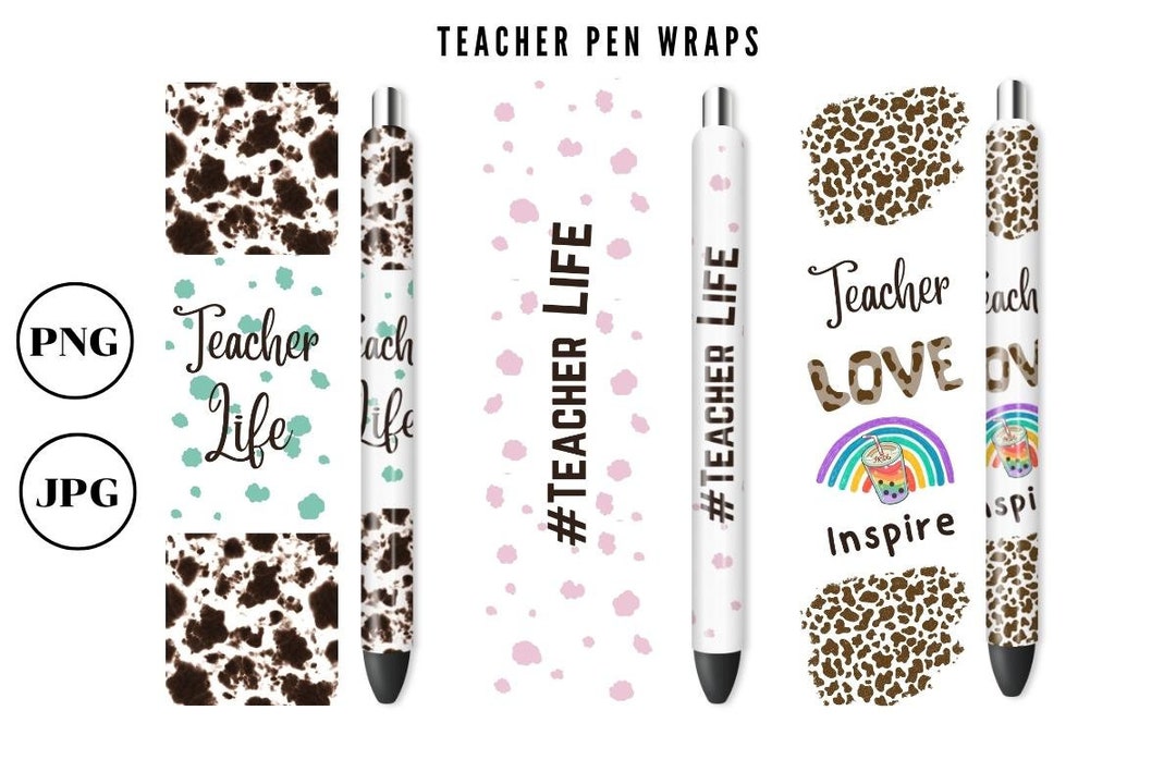 Pen Wrap Leopard Cheetah,teacher Life Pen Wraps,teacher Pen Wraps ...