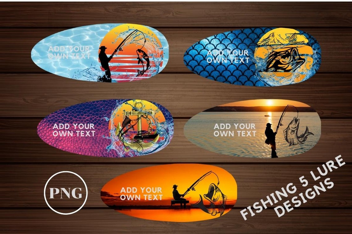 Fishing Lure Designs/add Your Own Text/fathers Day Lure Gift ...