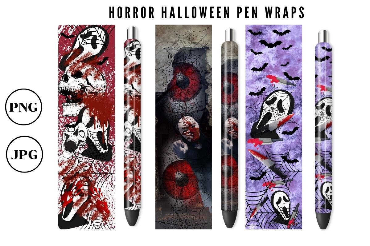Horror Halloween Pen Wraps,true Crime Movies,halloween Pen Wrap ...