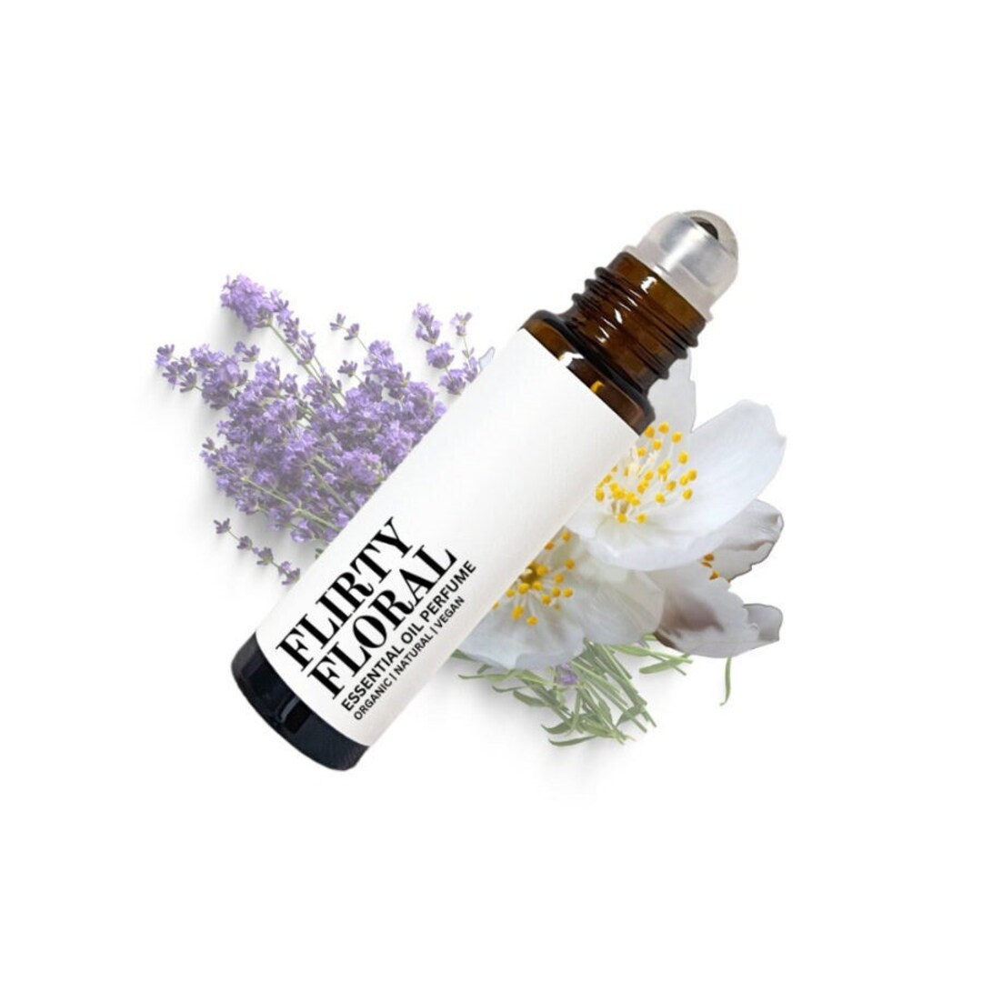 Natural Perfume Oil Flirty Floral Roll on Perfume Oil, Organic Perfume ...