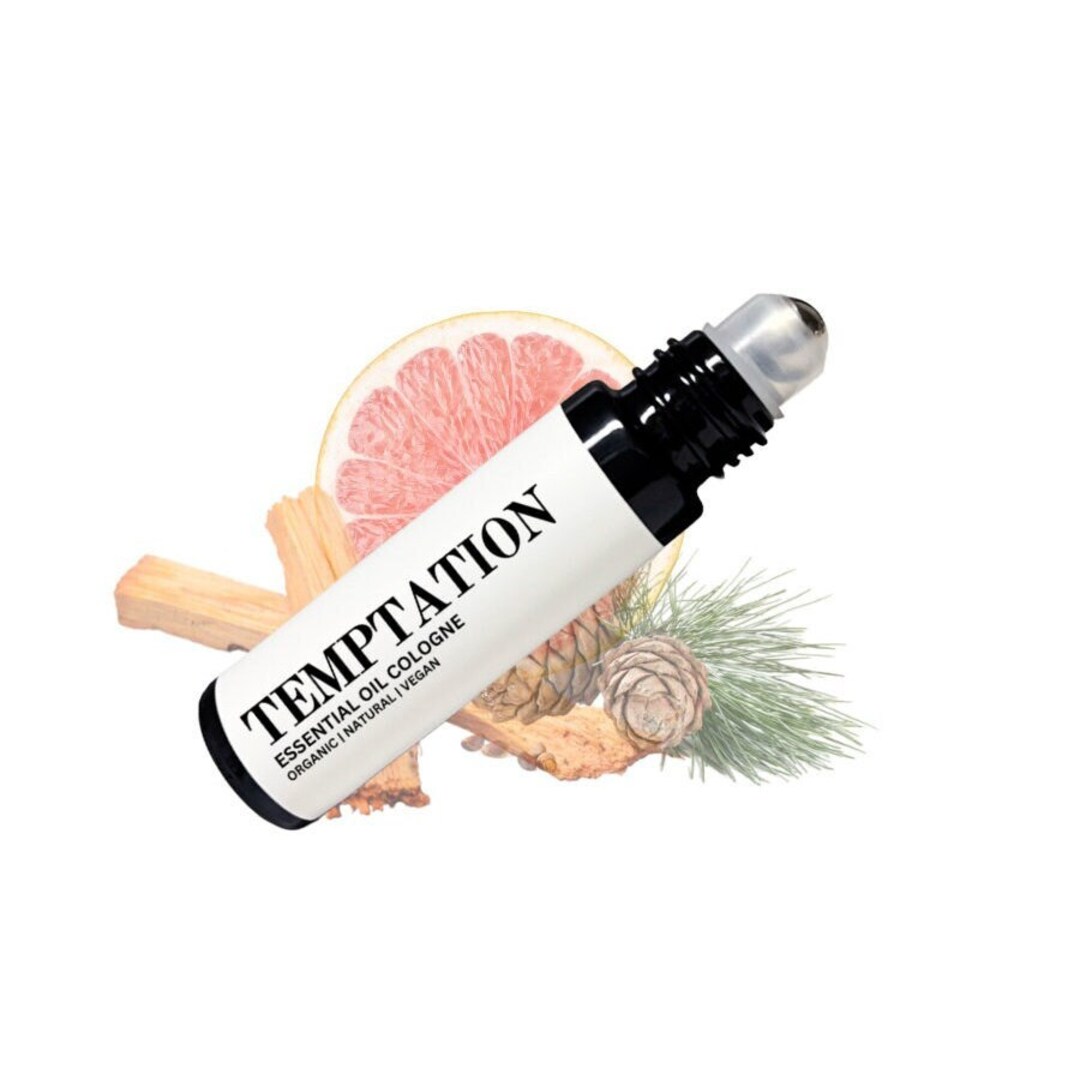 Men's Natural Cologne Oil, Temptation Scent, Organic Cologne Essential ...