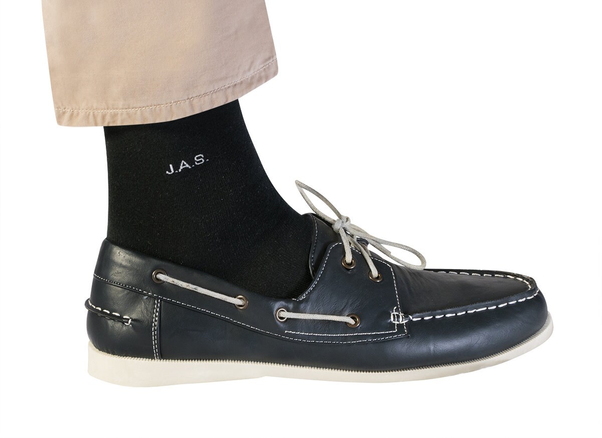 Monogrammed Men's Dress Socks 5 Pairs Pack - Etsy