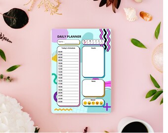 Daily Planner Printable, 24 Hour Planner, Daily Goal Planner, 30 Minute ...