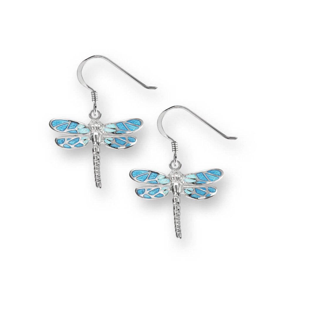 Silber Libelle Blau Ohrringe - Etsy.de