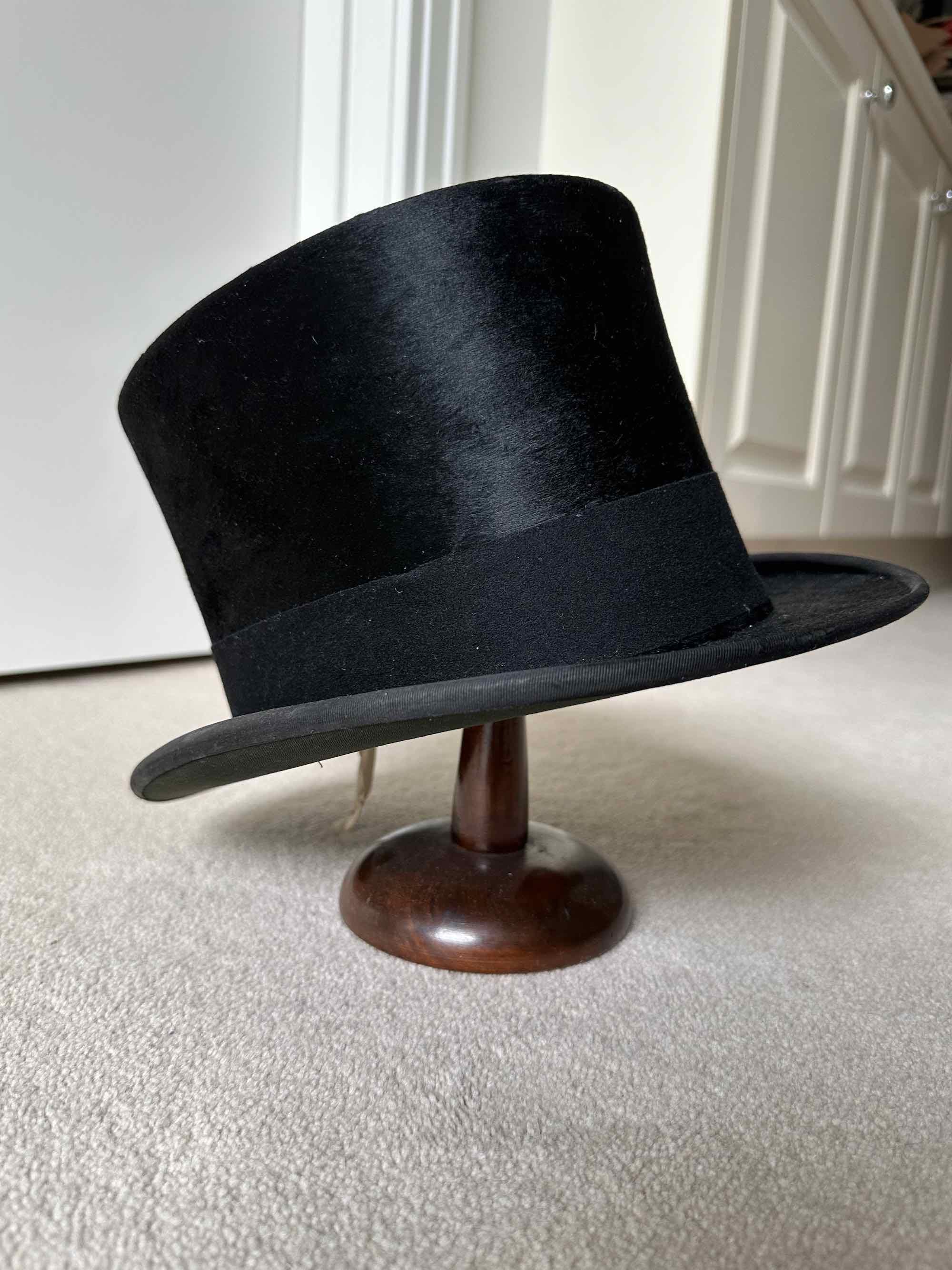 Top Hat Antique Henry Heath London Silk Top Hat Edwardian Size 6 7/8 - Etsy