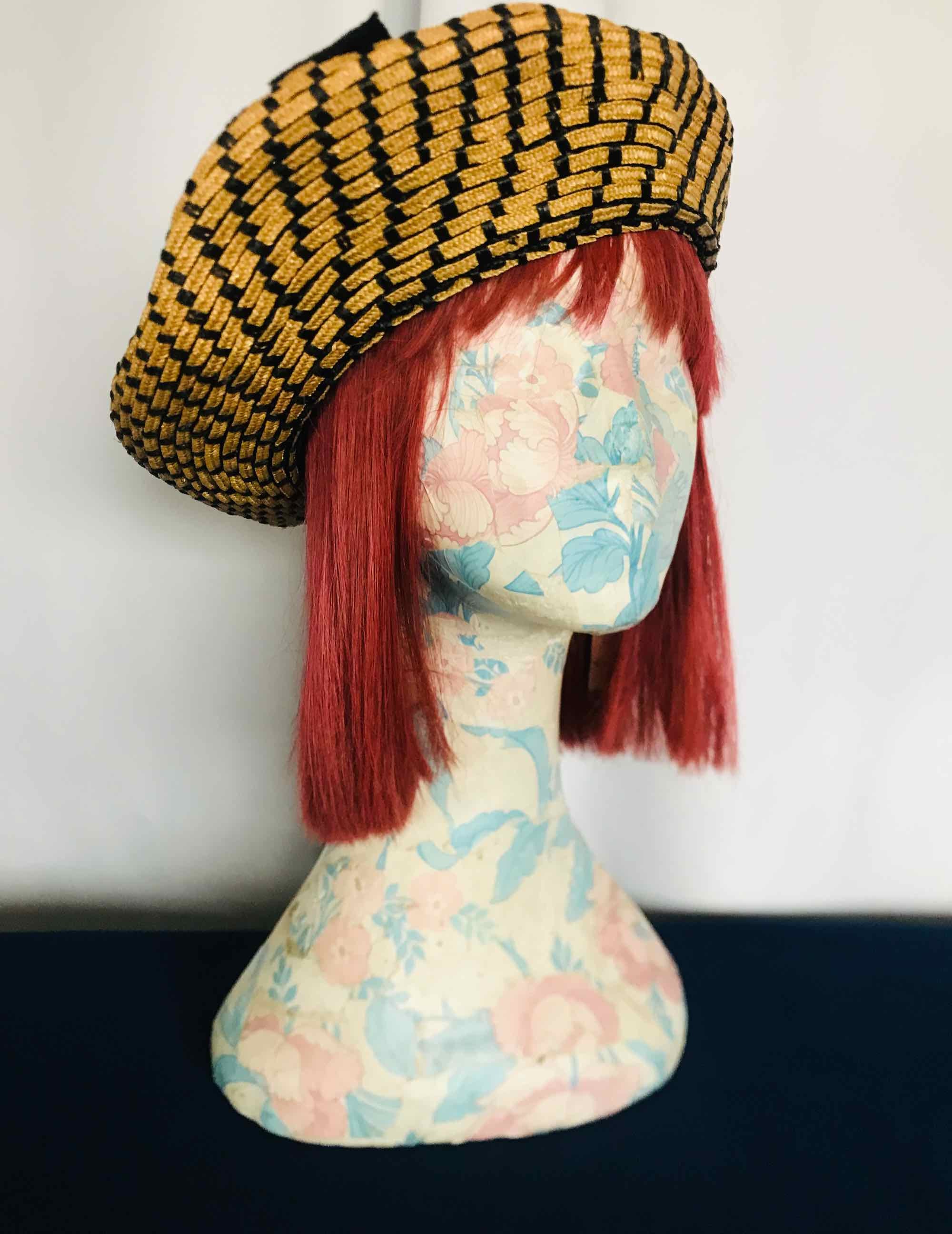 1940s Deco Beret /mid Century Designer Hat/ Art Deco Beret/ - Etsy