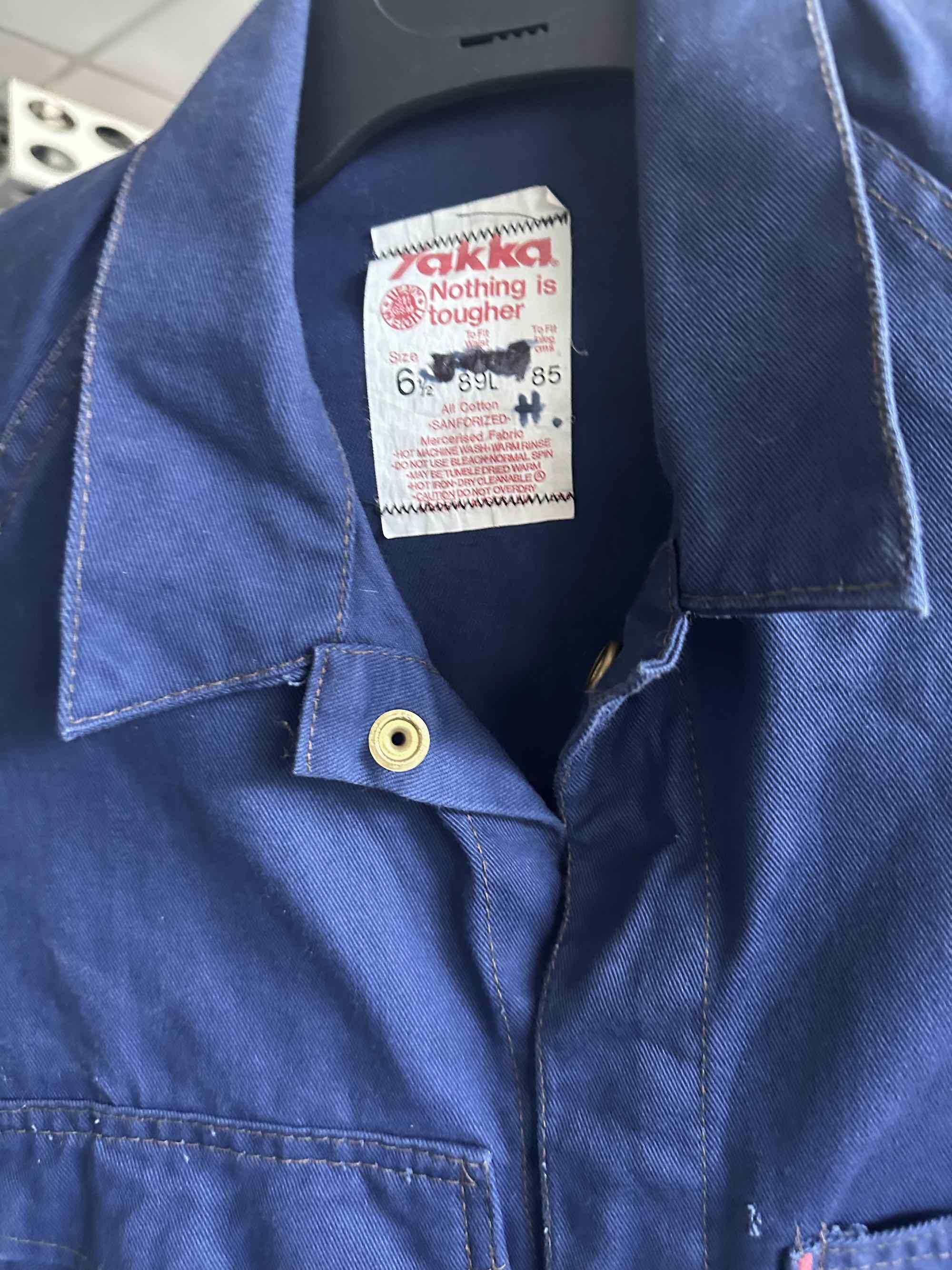 Classic Yakka Boiler Suit Workwear 1980s Overalls Dark Blue Cotton Long ...