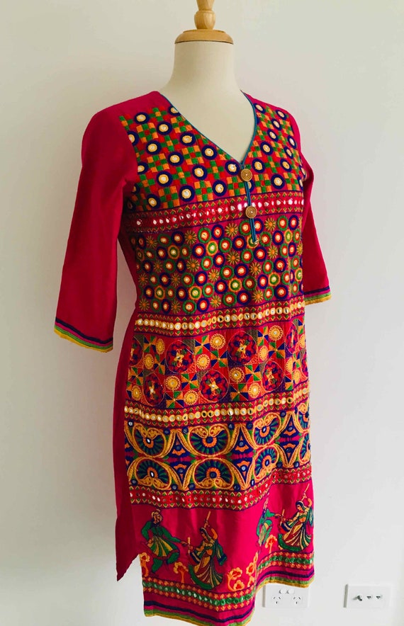 mirrored Indian dress - Gem mirrored Indian dress - Gem