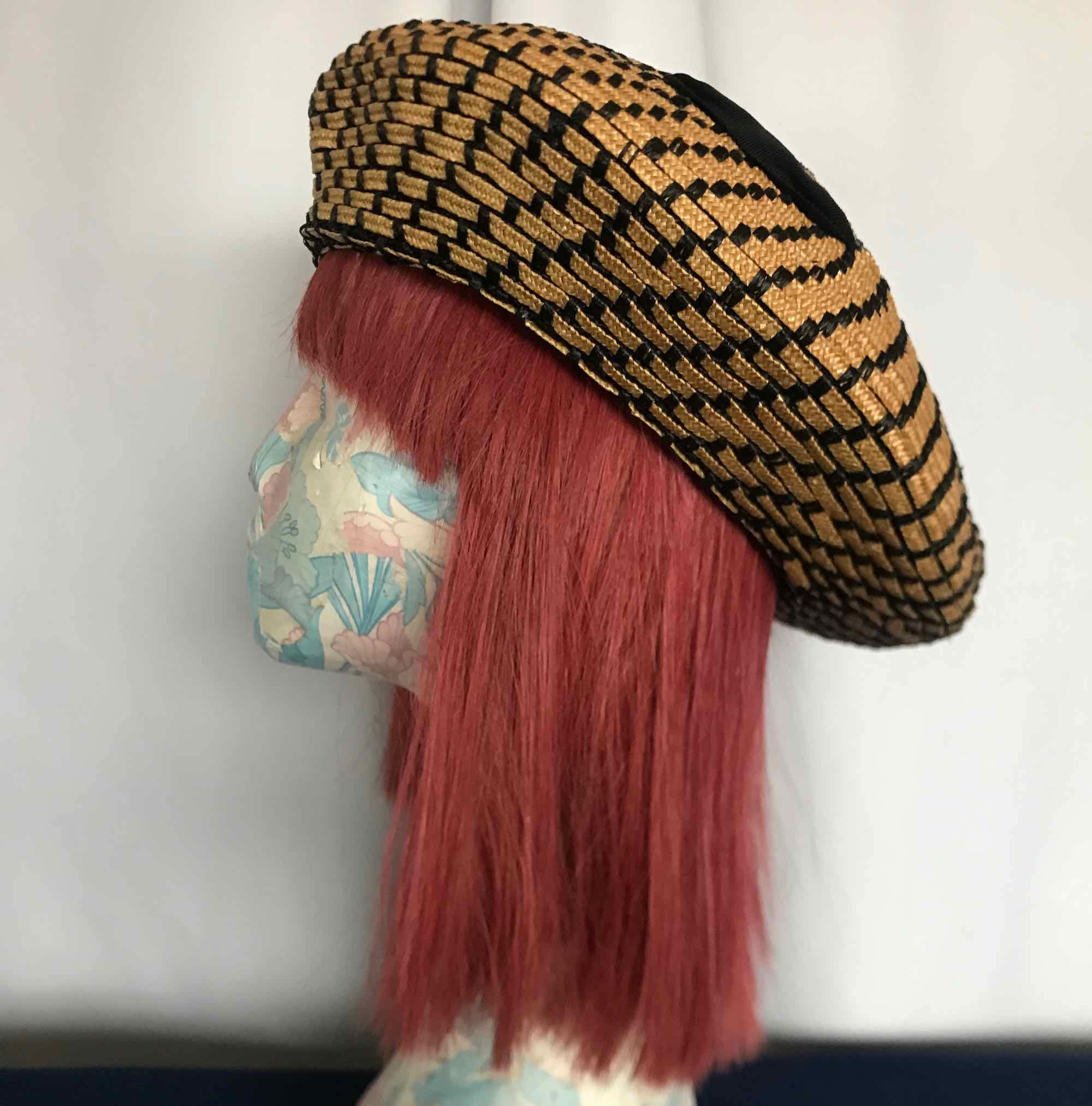 1940s Deco Beret /mid Century Designer Hat/ Art Deco Beret/ - Etsy