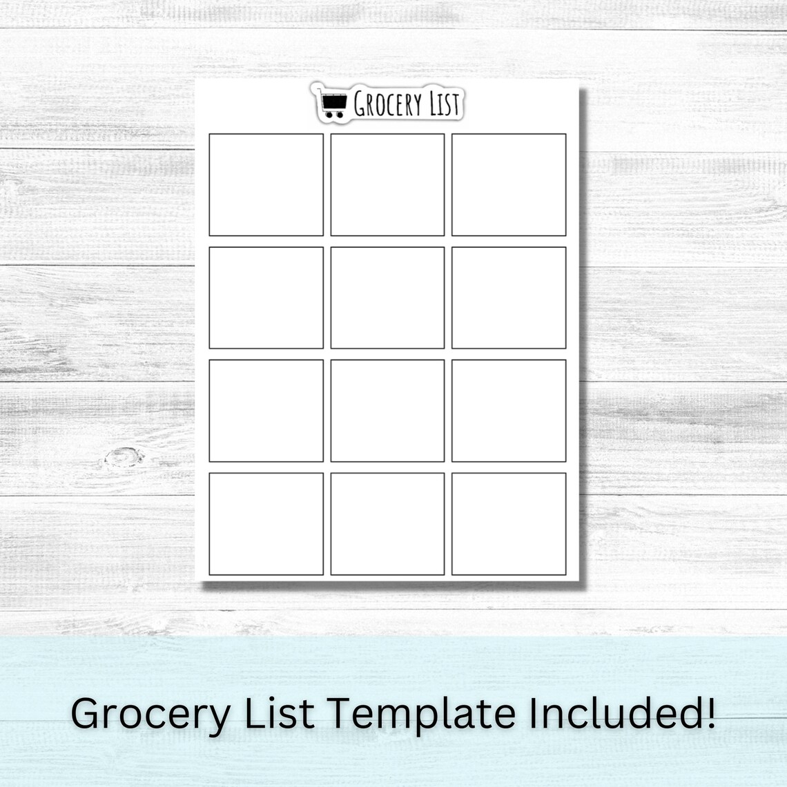 Children's Visual Grocery List Cards | Set of 80 Printable Kids Grocery ...