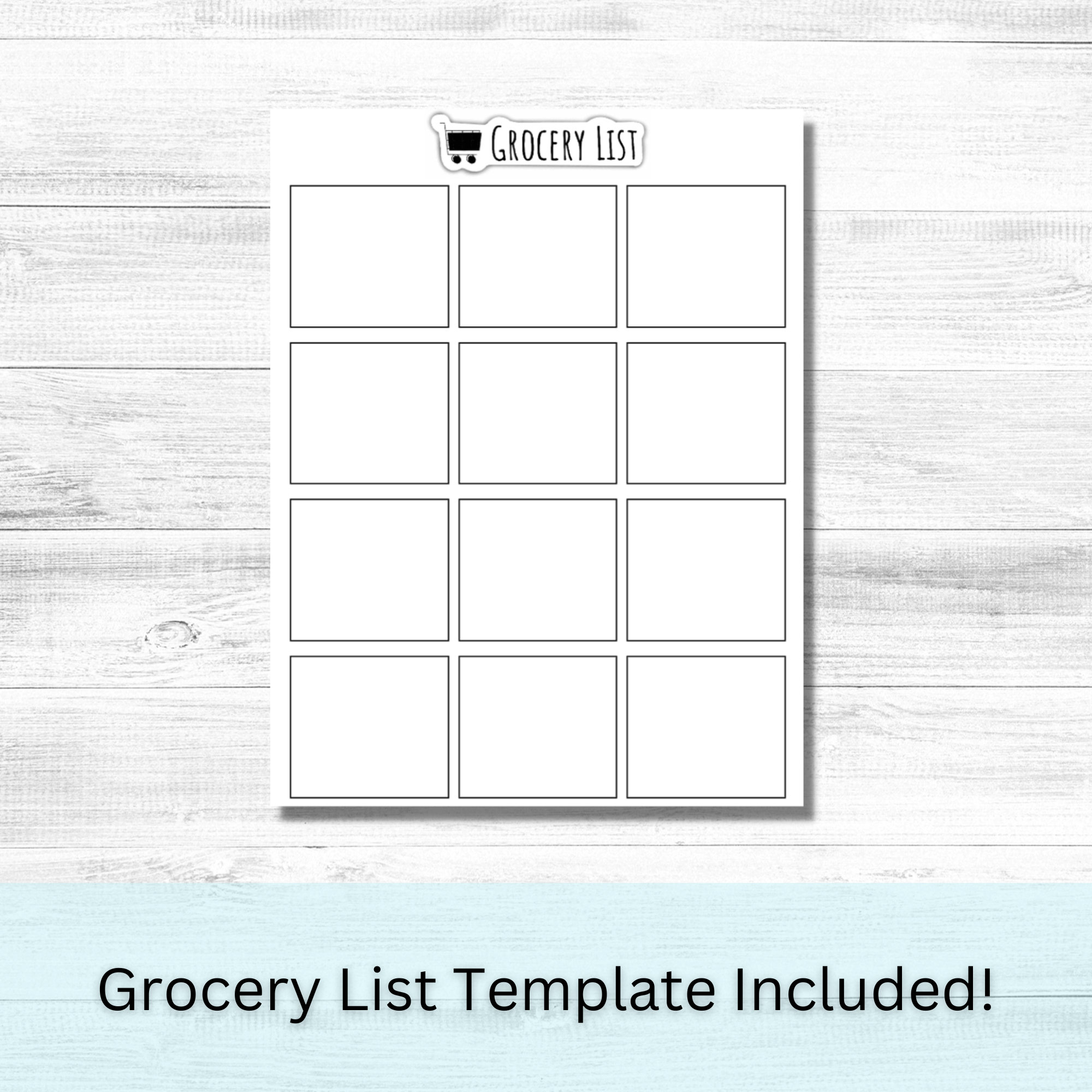 Children's Visual Grocery List Cards | Set of 80 Printable Kids Grocery ...