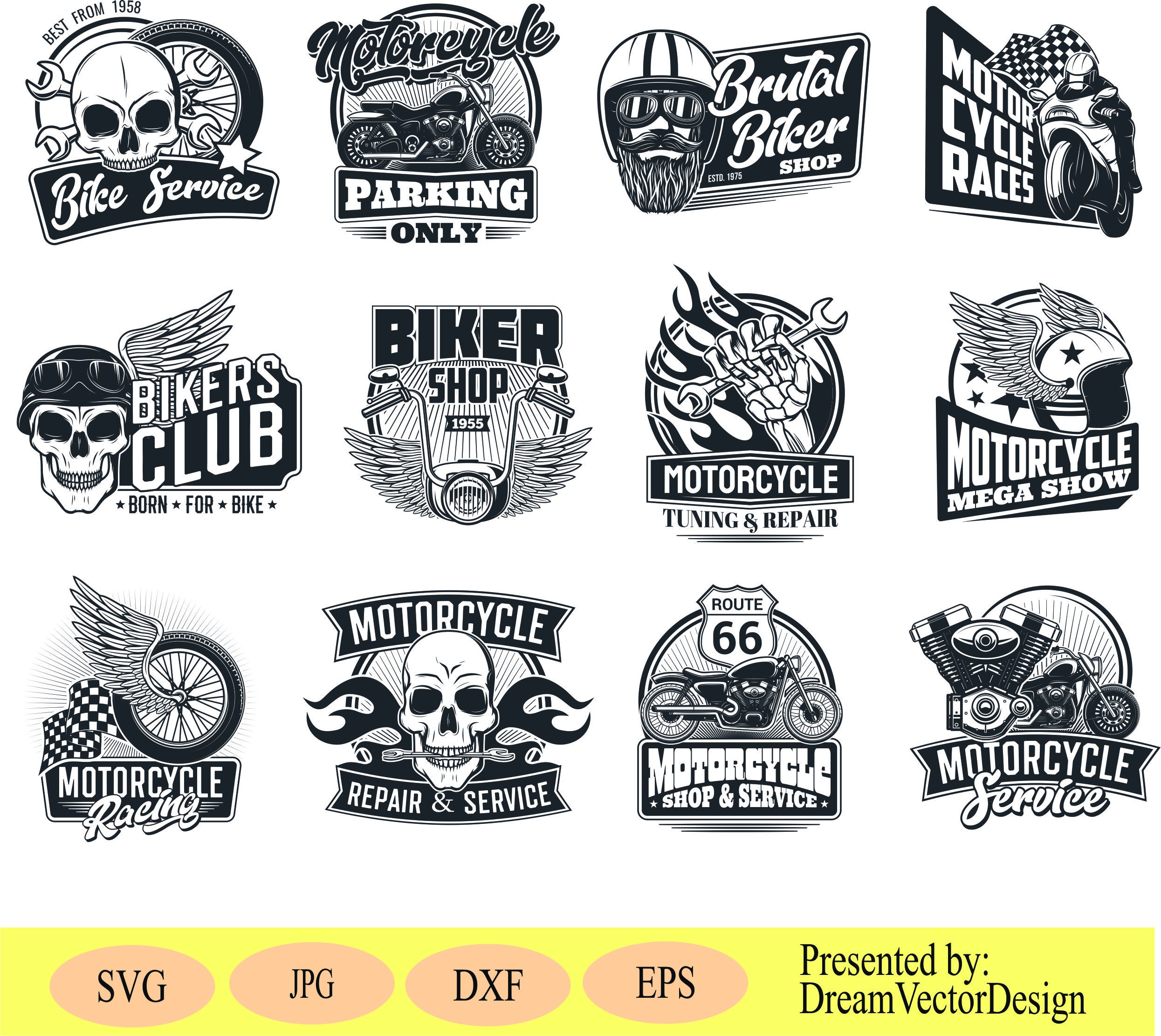 Bikers Svg, Biker Club Svg, Motorcycle Svg, Brutal Biker Svg, Bikers ...
