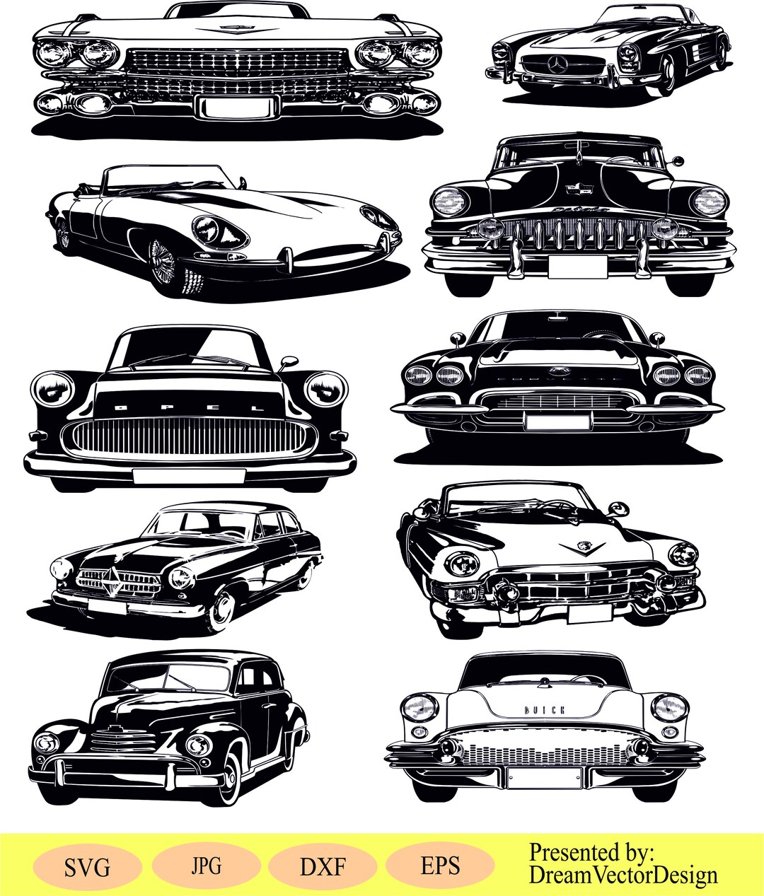 Old Car Svg, Car Silhouette Svg, Car Svg for Cricut, Car Svg Bundle ...