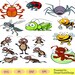 Bug Bundle SVG, Bug Clipart, Cute Bugs Clipart, Insect Cartoon, Insect ...