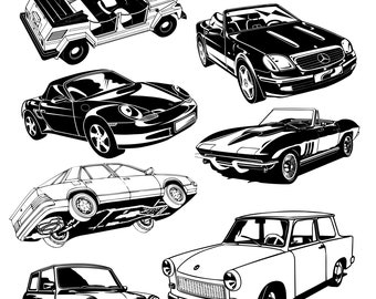 Sports Car Outline No.10 SVG Vector Cutting File / Clip Art Available ...