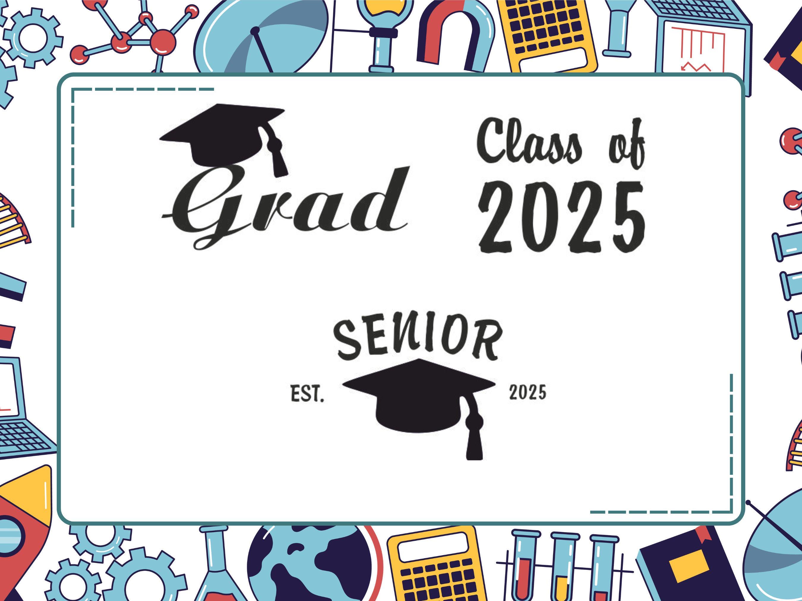 Graduation SVG Bundle: Class of 2025 Cut Files (digital Download - Etsy