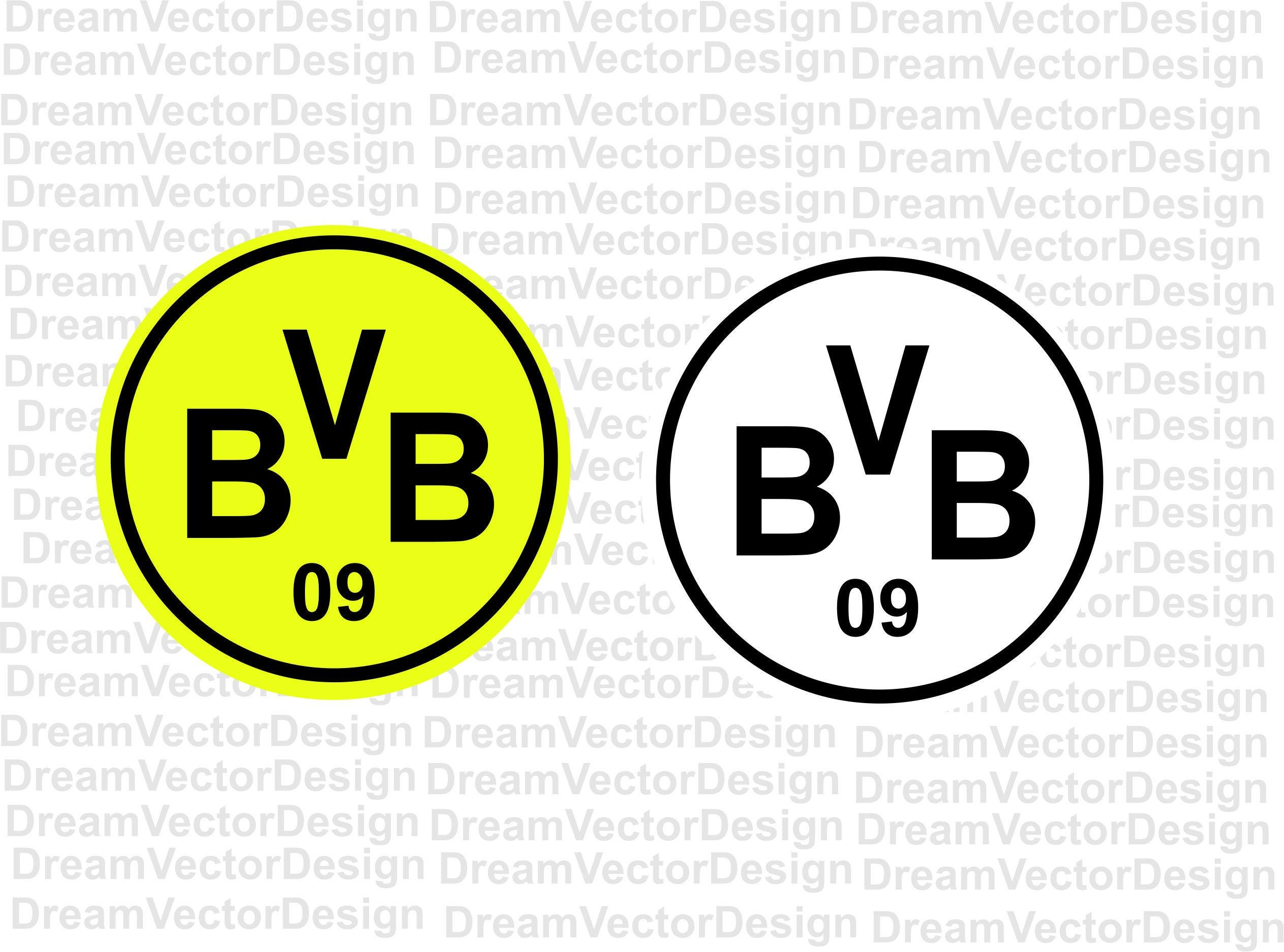 BVB Dortmund Logo SVG Eps Svg Dxf Color and Monochrome Version Vector ...