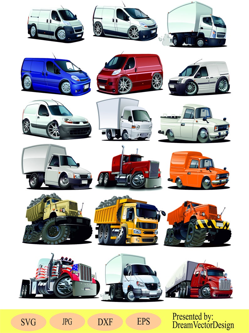 Bundle Cars Svg, Bundle Truck Svg, Svg File, Files for Cricut, Clipart ...