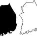 South Korea Map SVG Clipart: Silhouette Boundary (digital Download) - Etsy