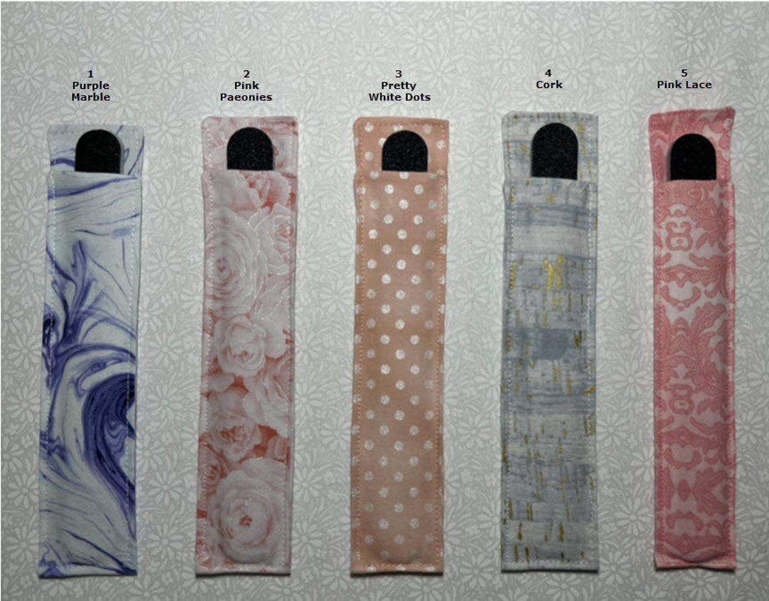 Pink & White Emery Board Covers - Etsy
