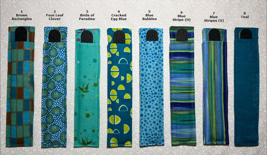 Blue Green Emery Board Covers - Etsy