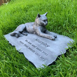 Personalized Cat Memorial Stone - Etsy