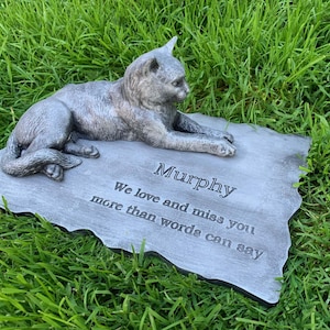 Personalized Cat Memorial Stone - Etsy