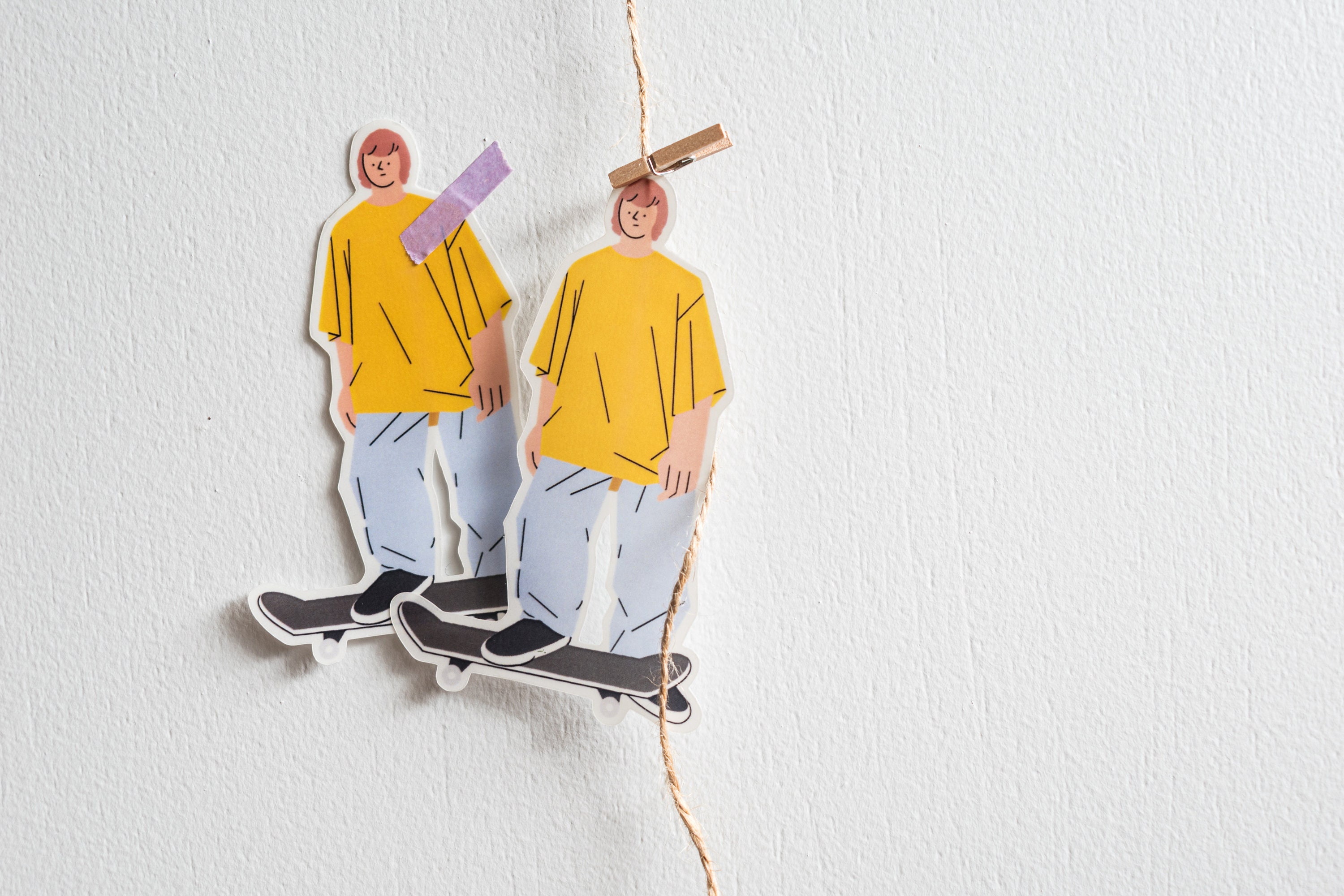 People Illustration Stickers, Figure Stickers, Large Stickers, Planner ...