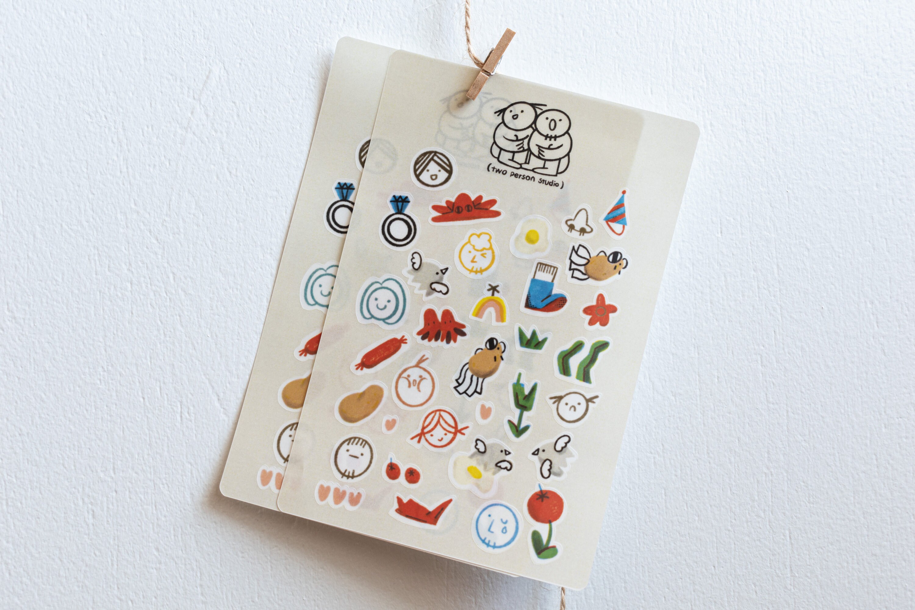 Saturday Doodle Sticker Sheet, Cute Stickers, Breakfast Sticker Sheet ...