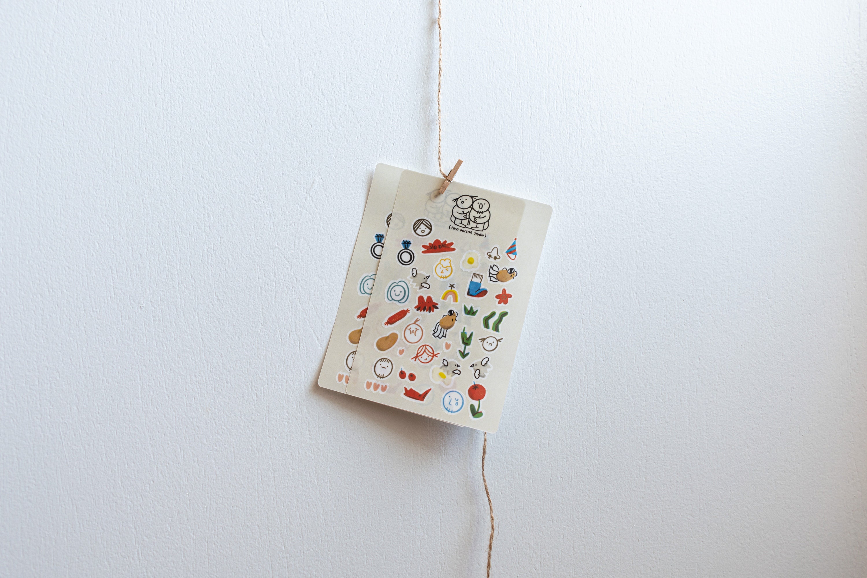 Saturday Doodle Sticker Sheet, Cute Stickers, Breakfast Sticker Sheet ...